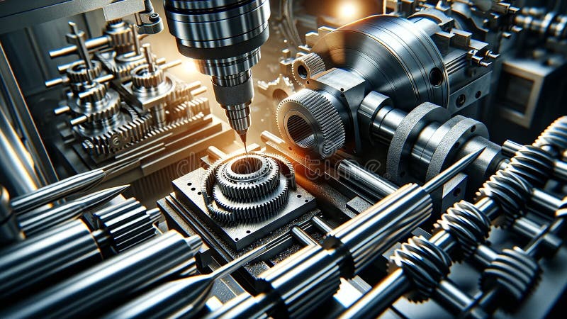 Metal and Plastic Parts Designed for Mechanical Engineering Stock ...