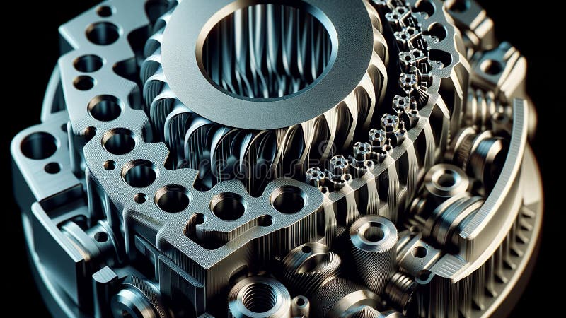 Metal and Plastic Parts Designed for Mechanical Engineering Stock ...