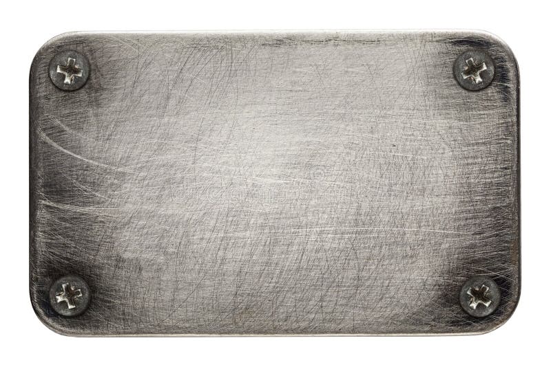 Metal plate stock image. Image of isolated, element, background - 31640263