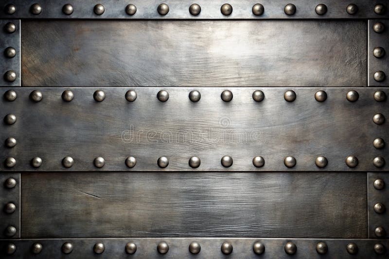 Metal Plate or Armor Texture with Rivets Stock Illustration ...