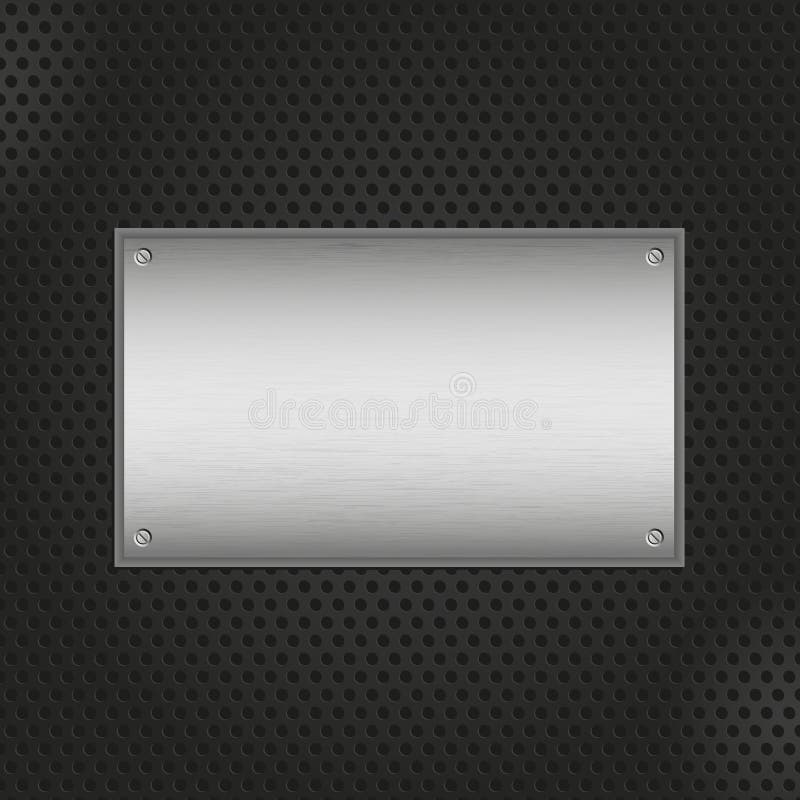 Metal plate background stock vector. Illustration of background - 17169947