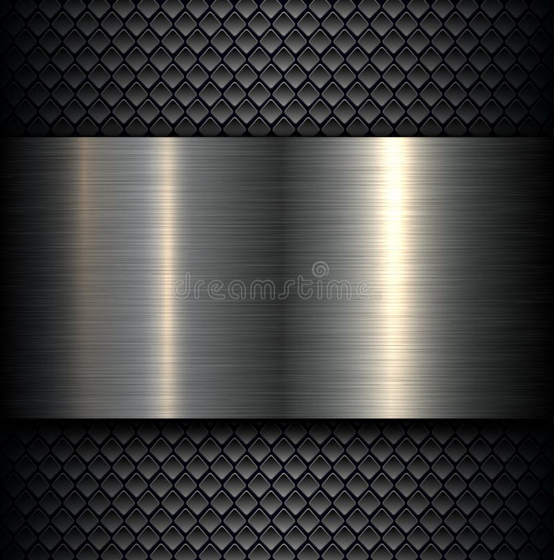 Metal plate background stock vector. Illustration of decorative - 49087631
