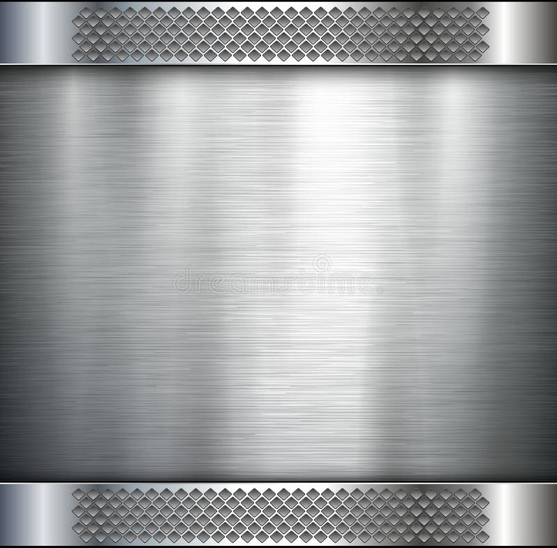 Metal plate background stock vector. Illustration of aluminium - 183034744