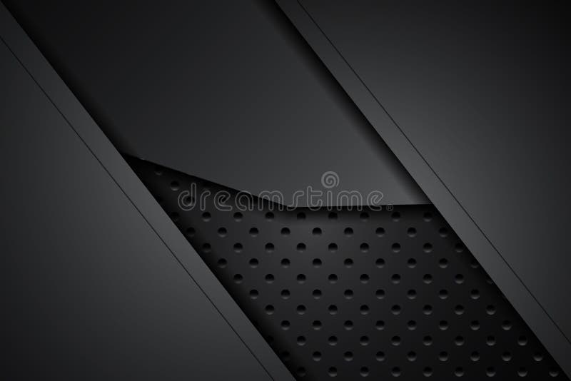 Metal Plate Black and Shadow Line on Steel Mesh. Template Modern ...