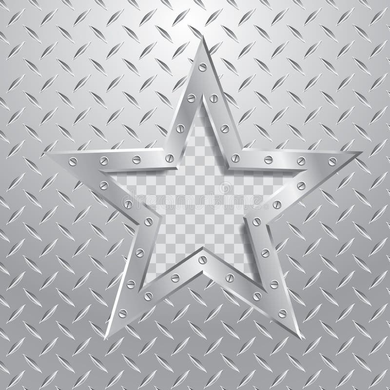 Metal plate stock vector. Illustration of steel, shiny - 3220632