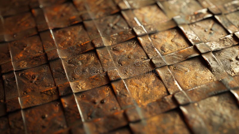 Metal Plate with Embossed of Square Designs Stock Illustration ...