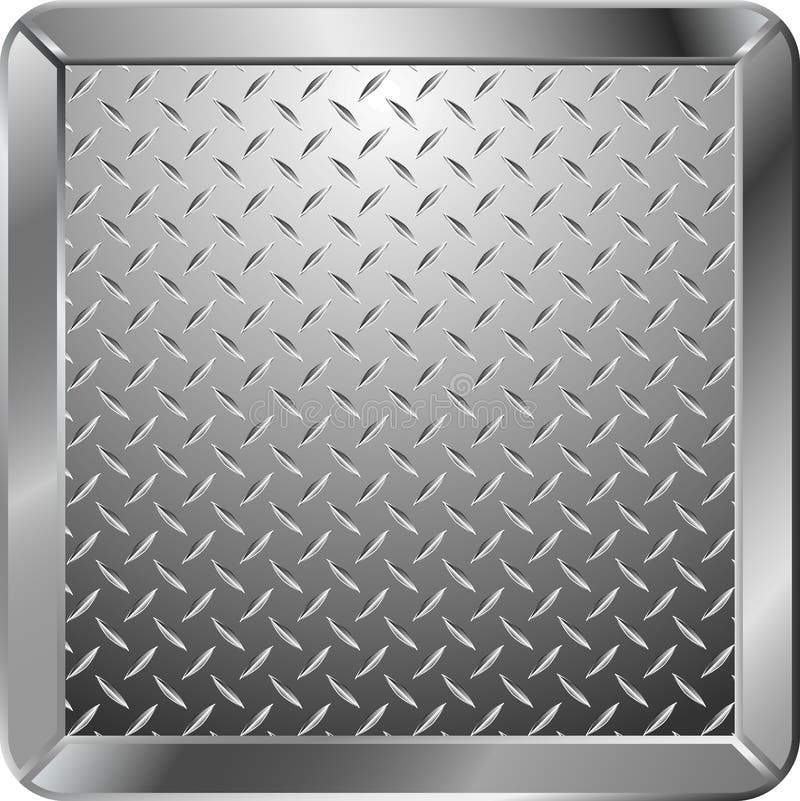 Metal plate stock vector. Illustration of steel, shiny - 3220632