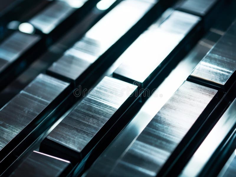 Metal Plate with a Lot of Metal. Steel Stock Illustration ...