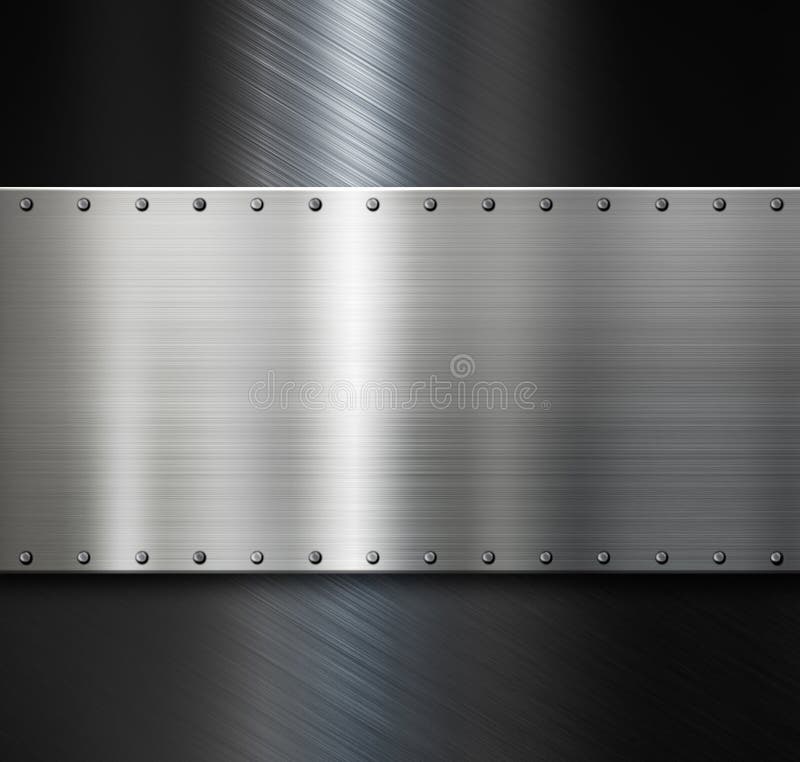 Steel Metal Plate Over Comb Grate Background Stock Illustration ...