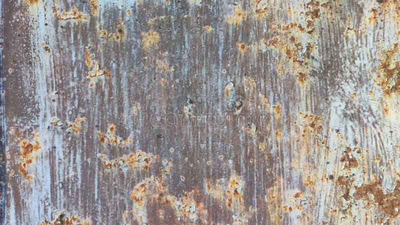A Metal Plate with Red Rust and Blue Paint. Background and Texture ...