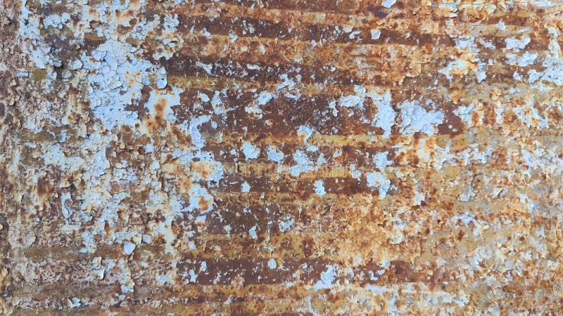 A Metal Plate with Red Rust and Blue Paint. Background and Texture ...