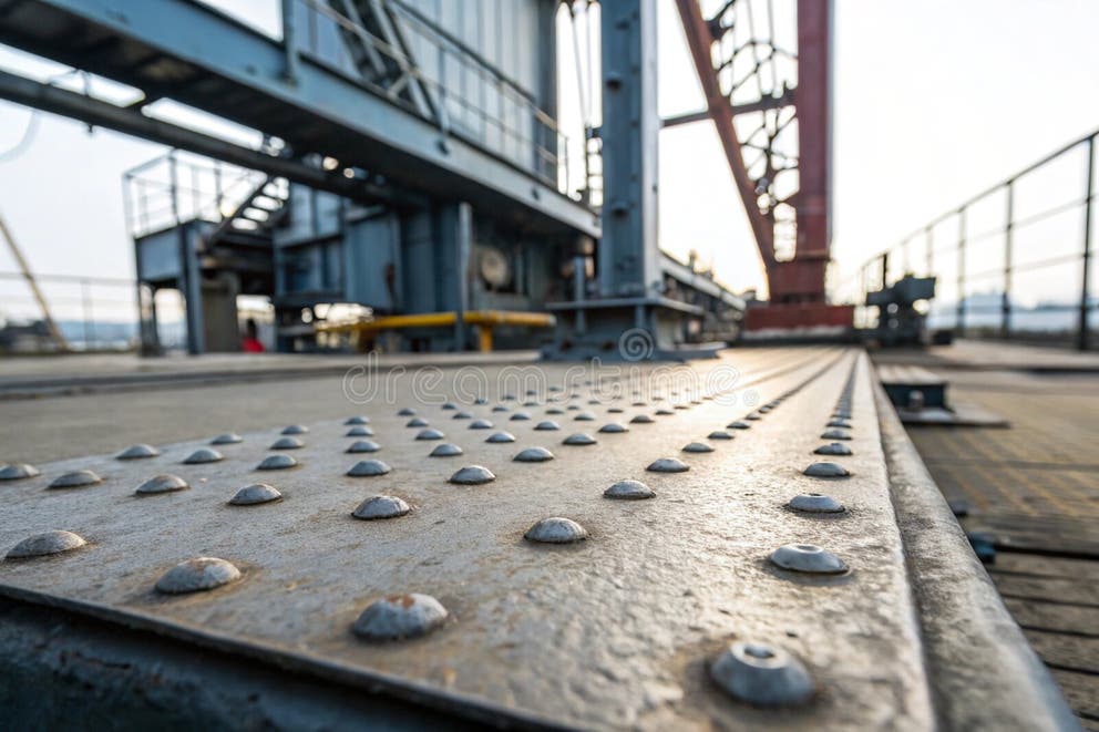 Metal Plate with Rivets Industrial Background Stock Illustration ...