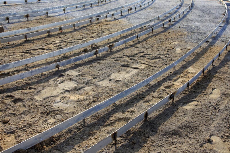 Metal Plate Shape on the Construction Site Stock Photo - Image of metal ...