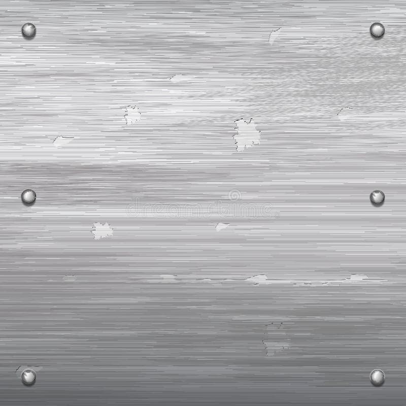 Metal Plate with Space for Your Text Stock Illustration - Illustration ...