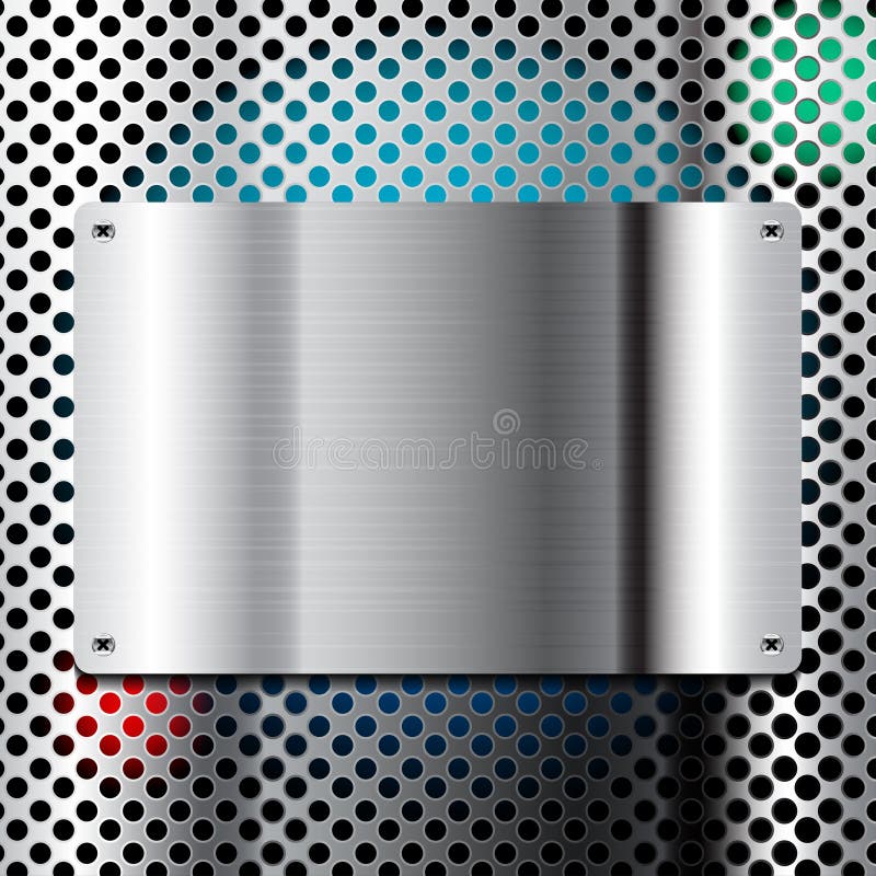 Metal Plate Vector Illustration Stock Vector - Illustration of mode ...