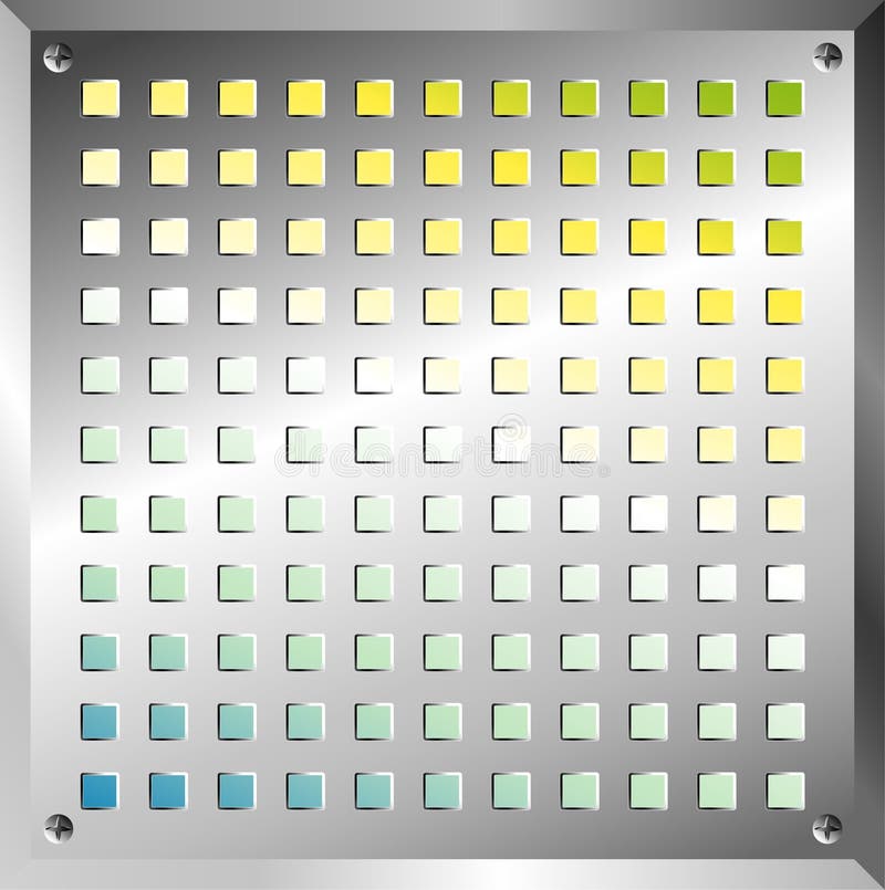 Metal plate stock vector. Illustration of steel, shiny - 3220632