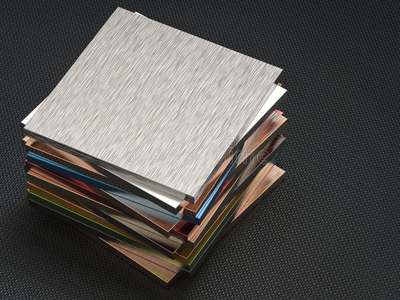 Metal plates stock illustration. Illustration of multicolored - 81634319