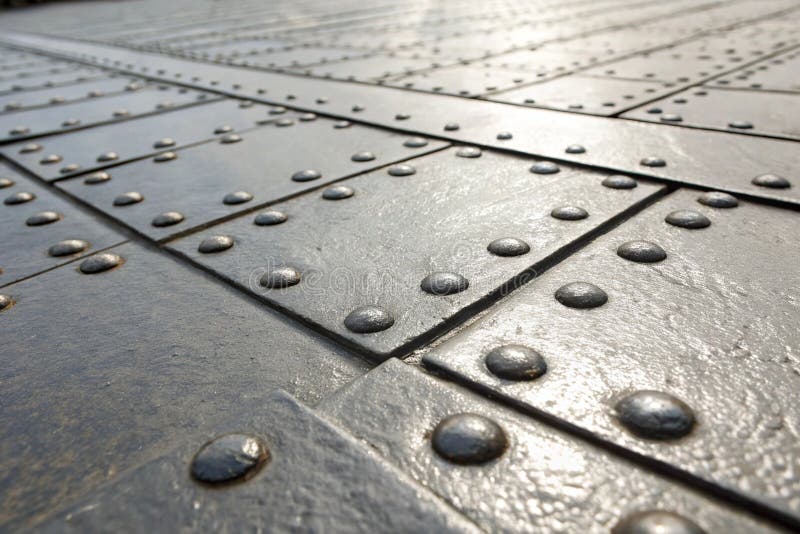 Metal Plates with Rivets â€ Industrial Design Texture Stock ...