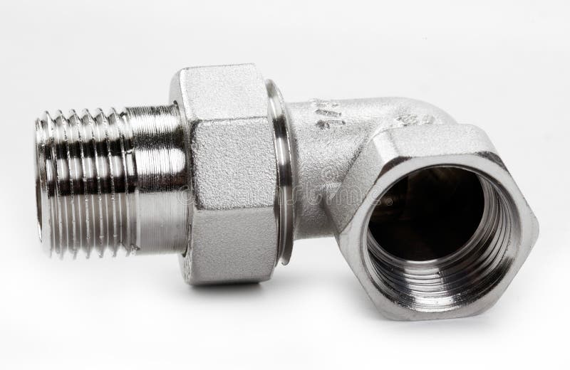 Metal plumbing fittings stock photo. Image of metal, plumbing - 85033756