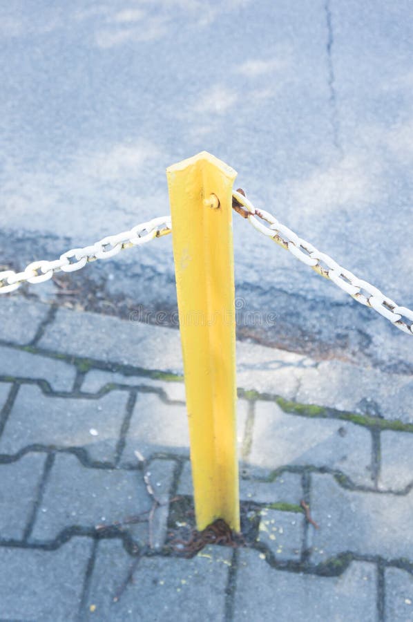 Metal pole chain stock photo. Image of pole, line, safe - 40974548