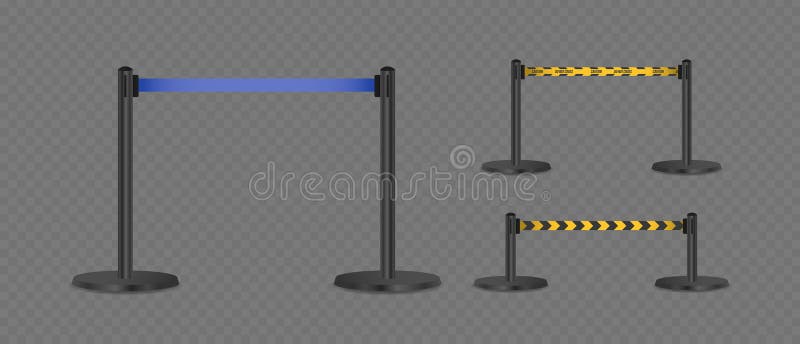 Metal Posts with Ribbons in Different Styles, Including Classic Blue ...