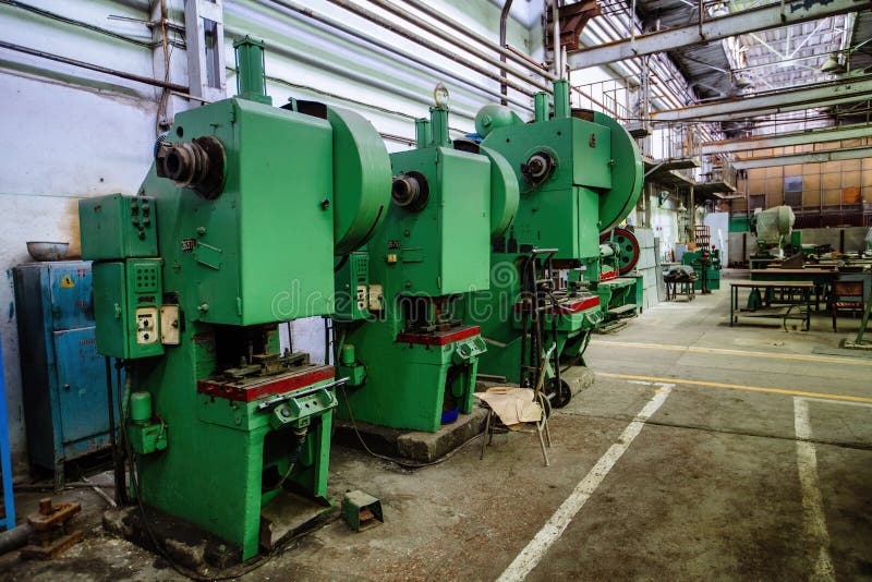 Metal Press Form Stamping Machine Stock Photo - Image of machinery ...