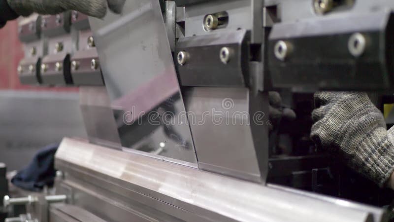 Metal Press Machine at Workshop Stock Video - Video of instrument ...