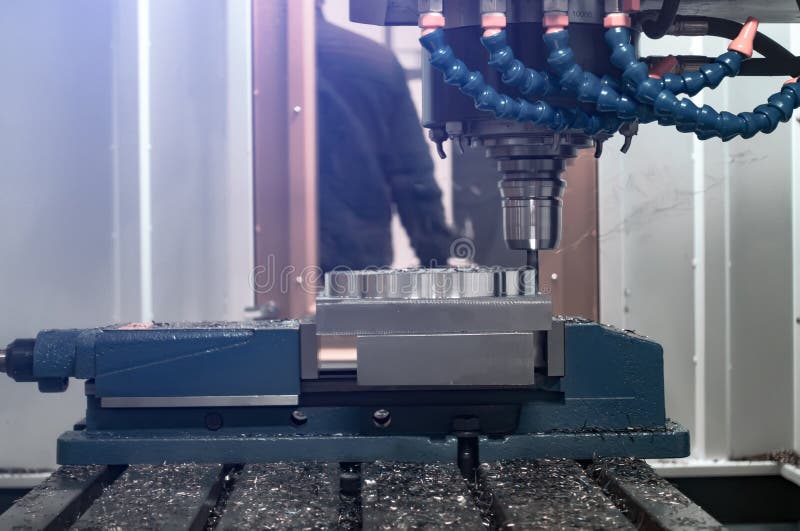 Metal Processing by an Automated Machine. Automated Metal Processing ...