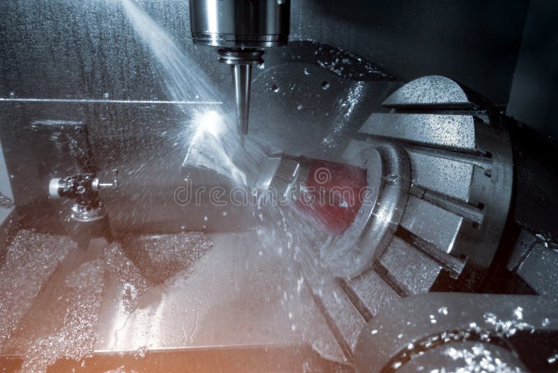 Metal Processing by an Automated Machine. Automated Metal Processing ...