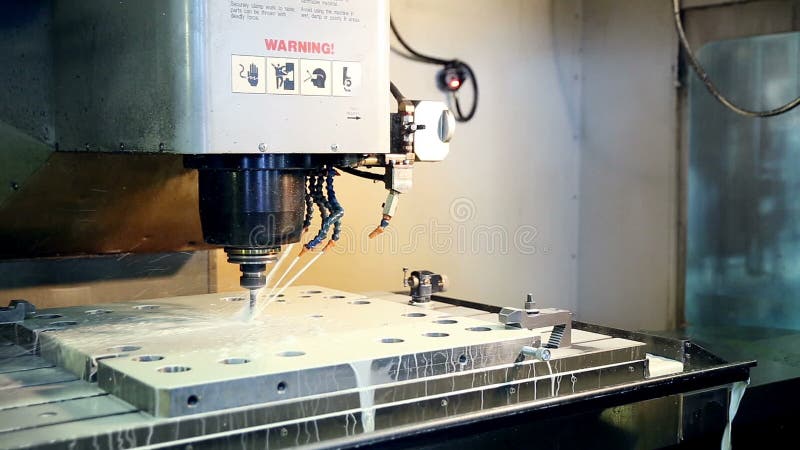 Metal Processing on CNC Machine. Stock Video - Video of construction ...