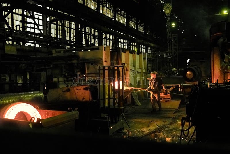 Metal processing plant stock photo. Image of metalwork - 225463546