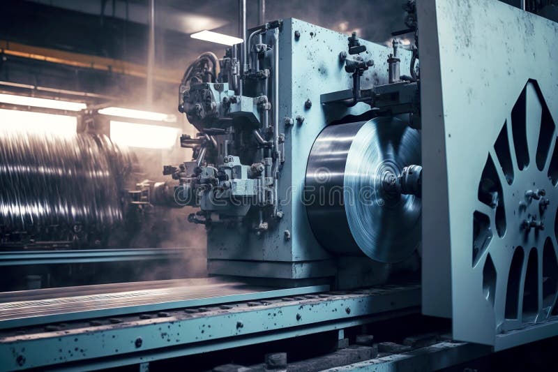 Aluminum Processing Plant, with Conveyor Belt Transporting Raw ...