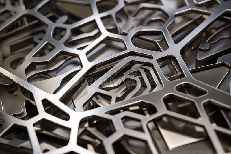 Metal Product Cut by CNC Machine. Generative AI Stock Photo - Image of ...