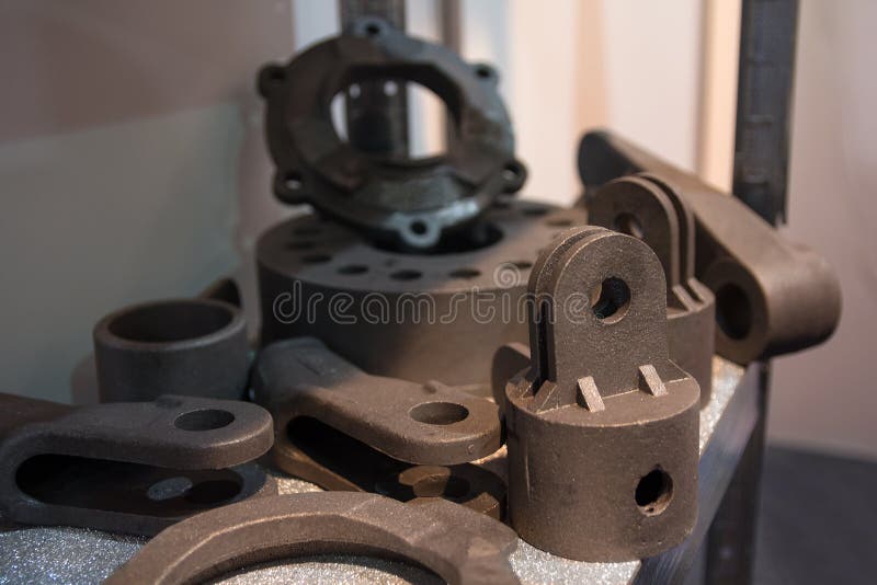 Metal Products Made by Casting Techniques Stock Photo - Image of ...