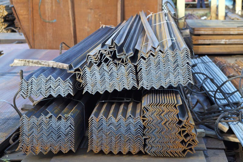 Metal Profile Angle in Packs Stock Image - Image of products, nook ...