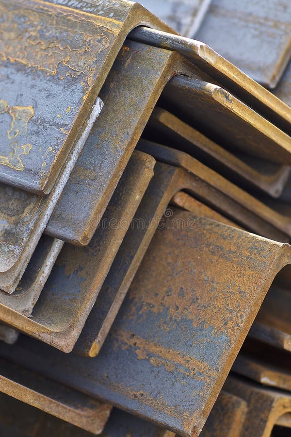 Metal Profile Angle in Packs at the Warehouse of Metal Products Stock ...