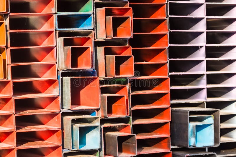 Metal Profile Channel in Packs at the Warehouse of Metal Products Stock ...