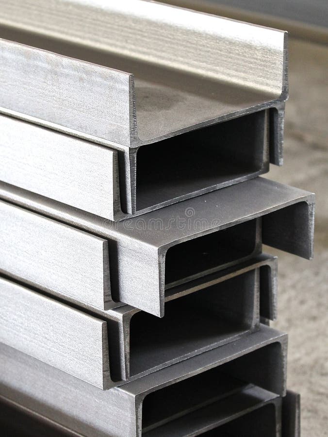 Metal profile channel stock image. Image of manufacturing - 74540413