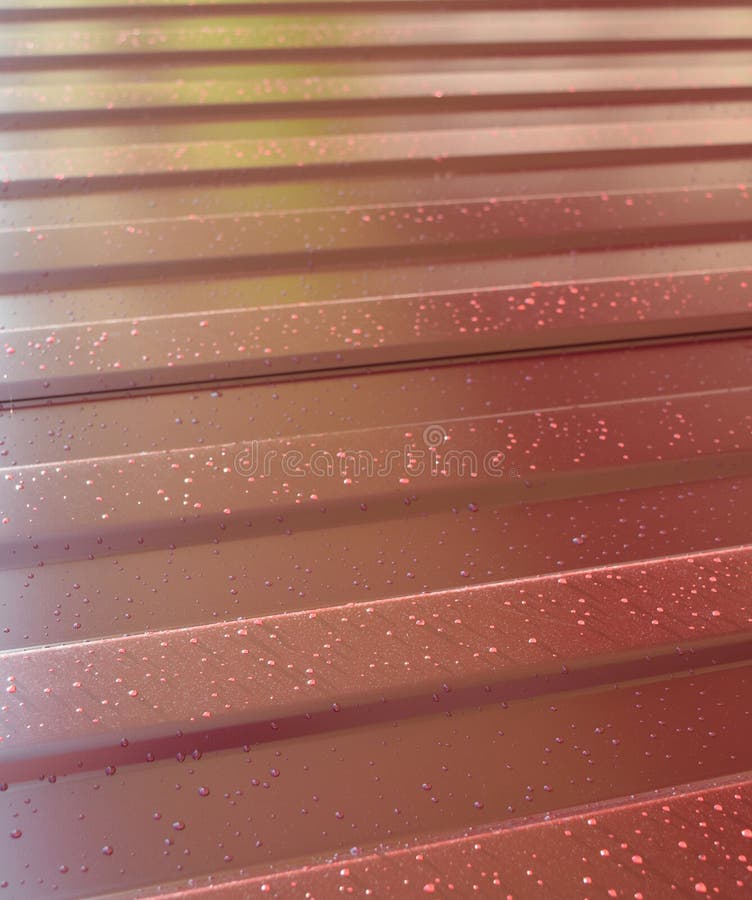 Metal Profile. Diagonal Pattern of Metal . Fences from the Galvanized ...