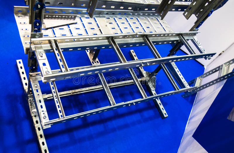 Metal Profile and Fastening Systems for Cable Routing Stock Image ...