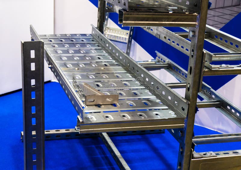 Metal Profile and Fastening Systems for Cable Routing Stock Image ...