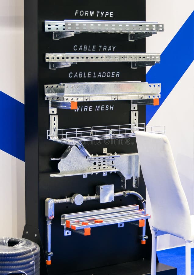 Metal Profile and Fastening Systems for Cable Routing Stock Image ...