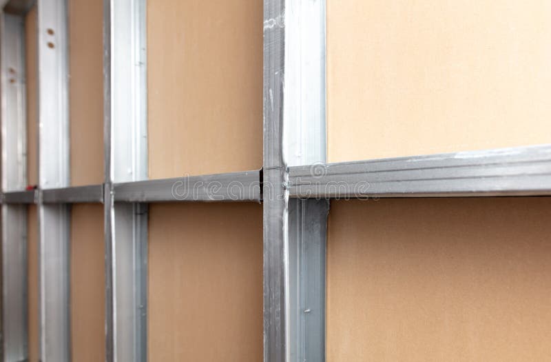 Metal Profile Frame for the Wall in the House Stock Photo - Image of ...