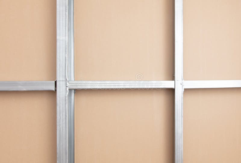 Metal Profile Frame for the Wall in the House Stock Photo - Image of ...