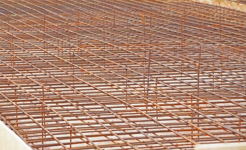 Metal Profile Made of Bended and Tied Reinforcing Rod Stock Image ...