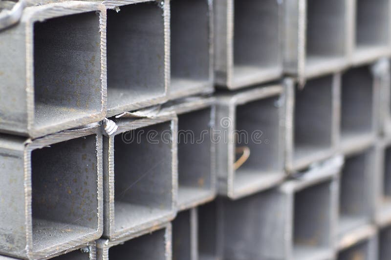 Metal Profile Pipe of Rectangular Cross Section in Packs at the ...