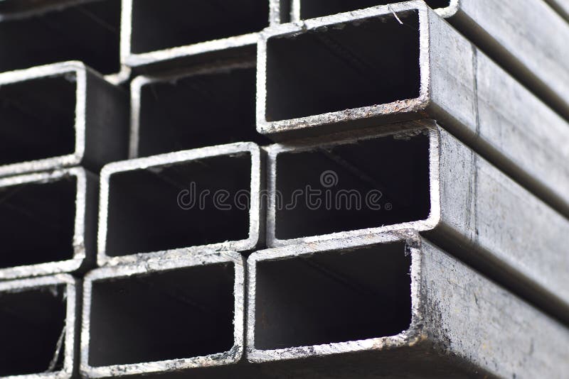 Metal Profile Pipe of Rectangular Cross Section in Packs at the ...