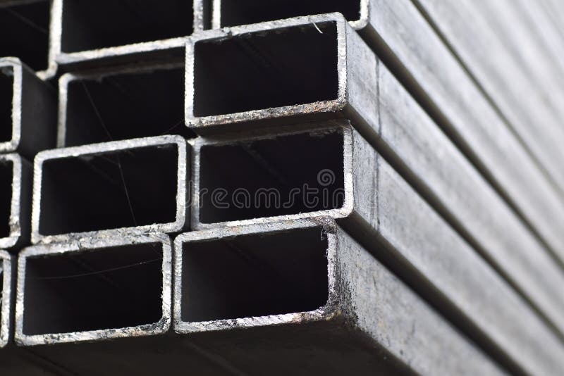 Metal Profile Pipe of Rectangular Cross Section in Packs at the ...
