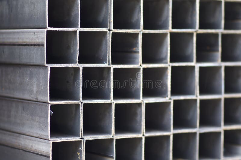 Metal Profile Pipe of Rectangular Cross Section in Packs at the ...
