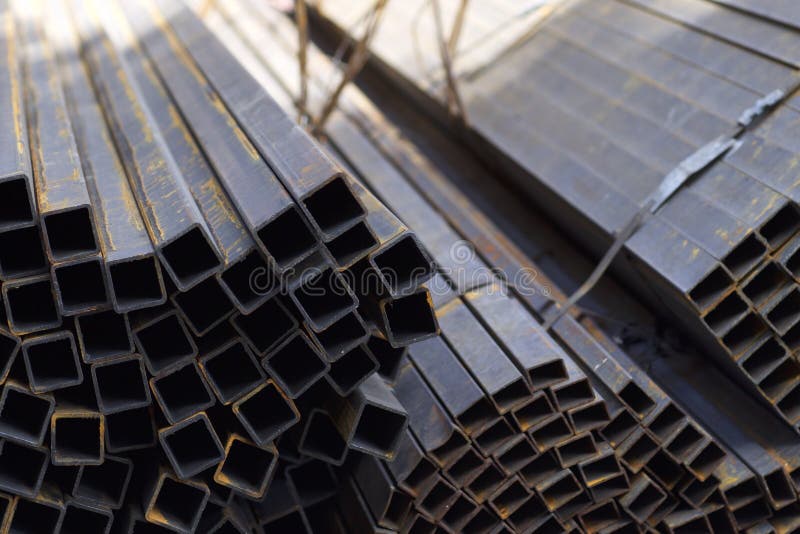 Metal Profile Pipe of Rectangular Cross Section in Packs at the ...